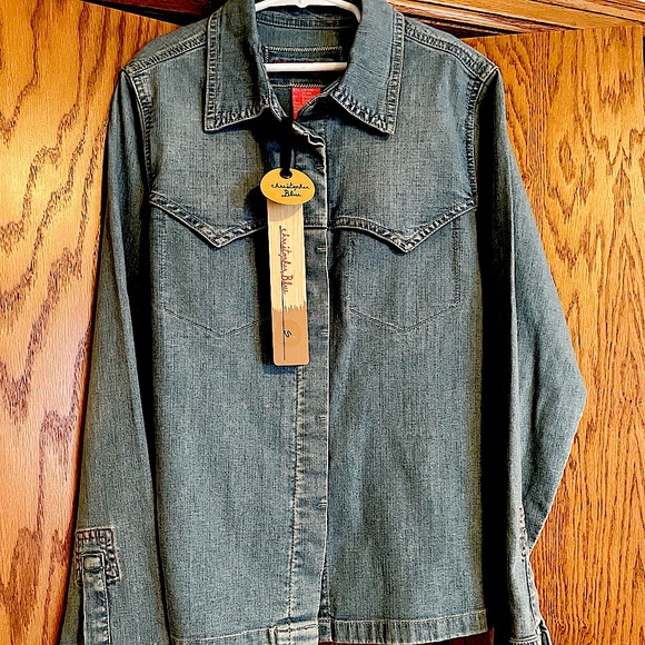 Christopher Blue | Tops | Christopher Blue Evans Vintage Jean Shirt ...
